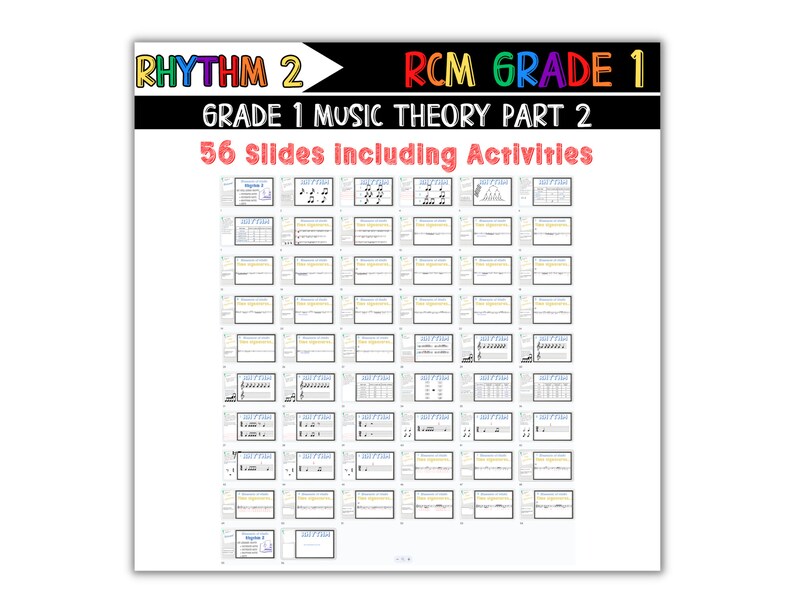 Music Theory RHYTHM 1 Part 2 No Prep Bell Ringers Starters Notes Rests ...