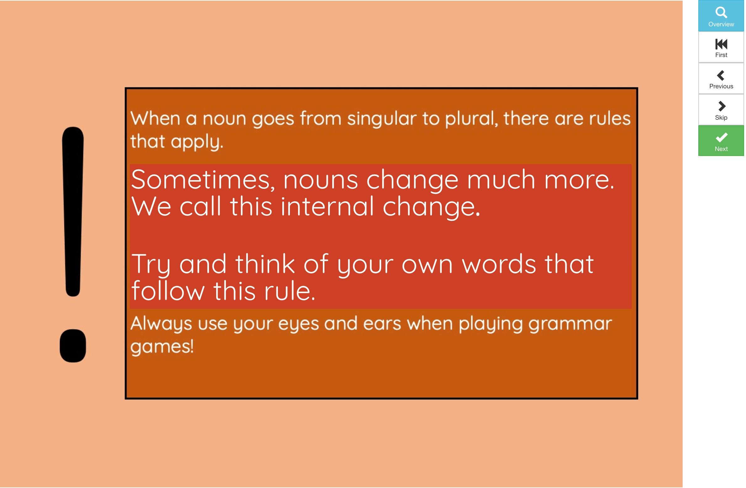 Montessori Grammar Box 2-4B BOOM Articles & Nouns Parts Speech Virtual ...