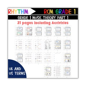 Music Theory Rhythm Worksheets Bell Ringers Starters Grade 1 RCM PRINT ...