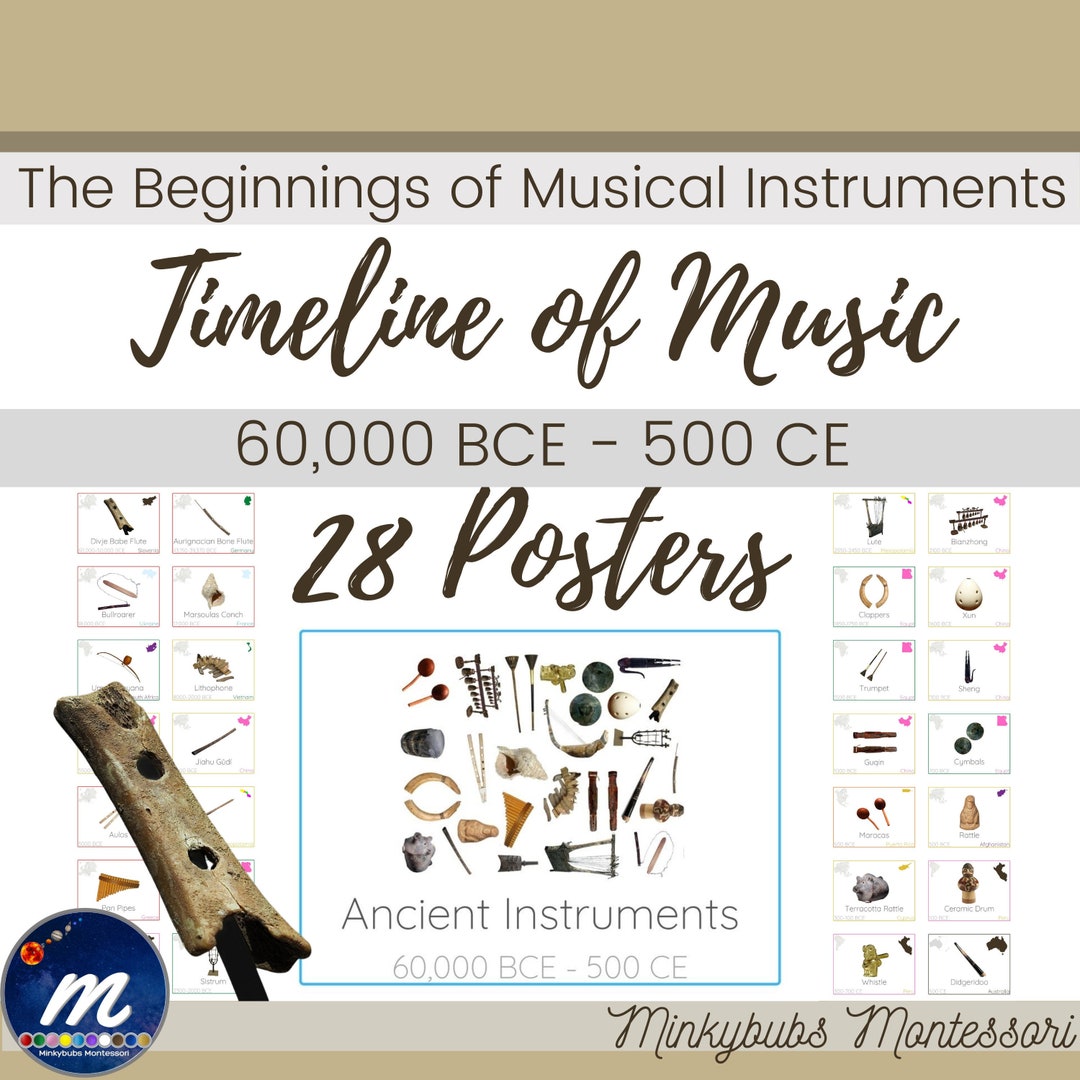 Music Posters Ancient Instruments Posters Classroom Decor Bulletin ...