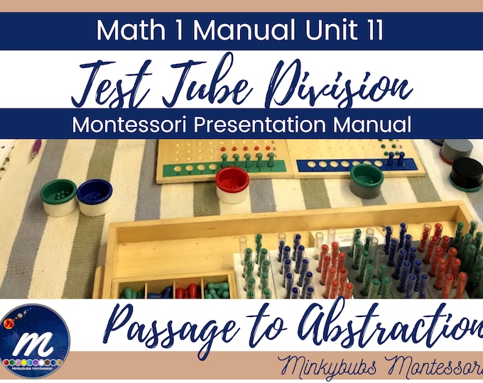 Montessori Test Tube Division Package, Long Division PDF , Test Tube ...