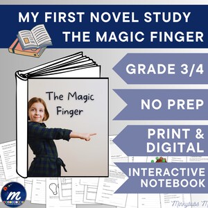 The Magic Finger Novel Study Roald Dahl No Prep Unit Study Print ...