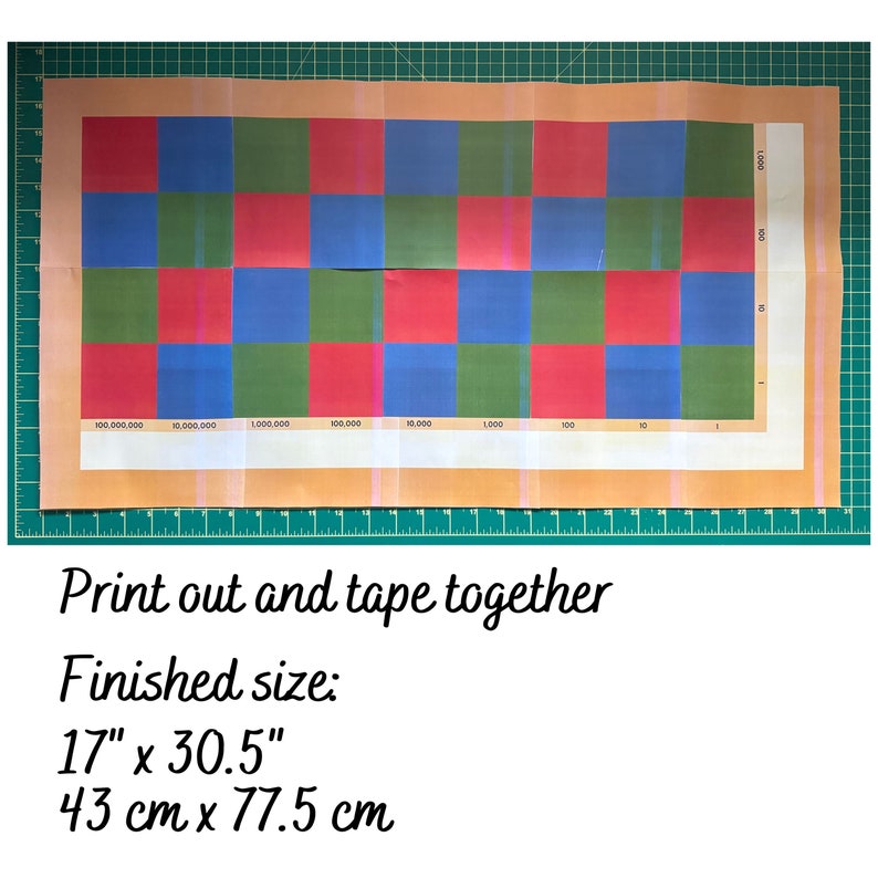 Montessori Checker Board for Multiplication Printable - Print & Go! - Etsy