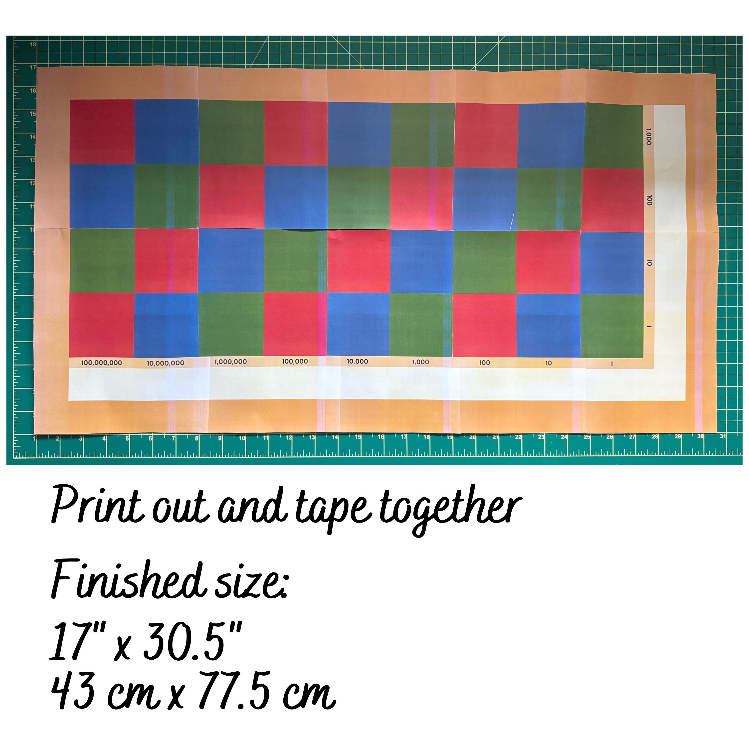Montessori Checker Board for Multiplication Printable - Print & Go! - Etsy