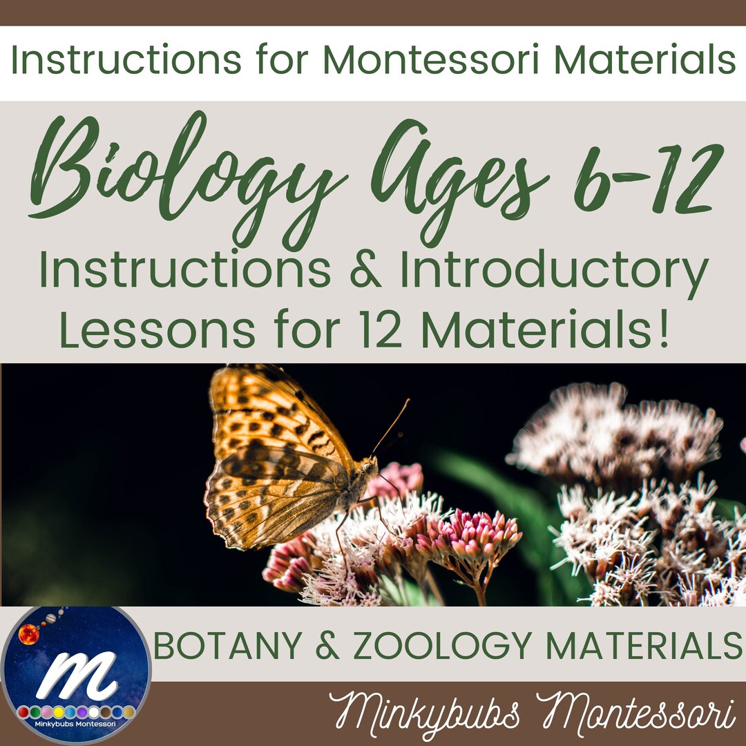 Montessori ZOOLOGY BOTANY How to Use ALL Biology Materials With ...
