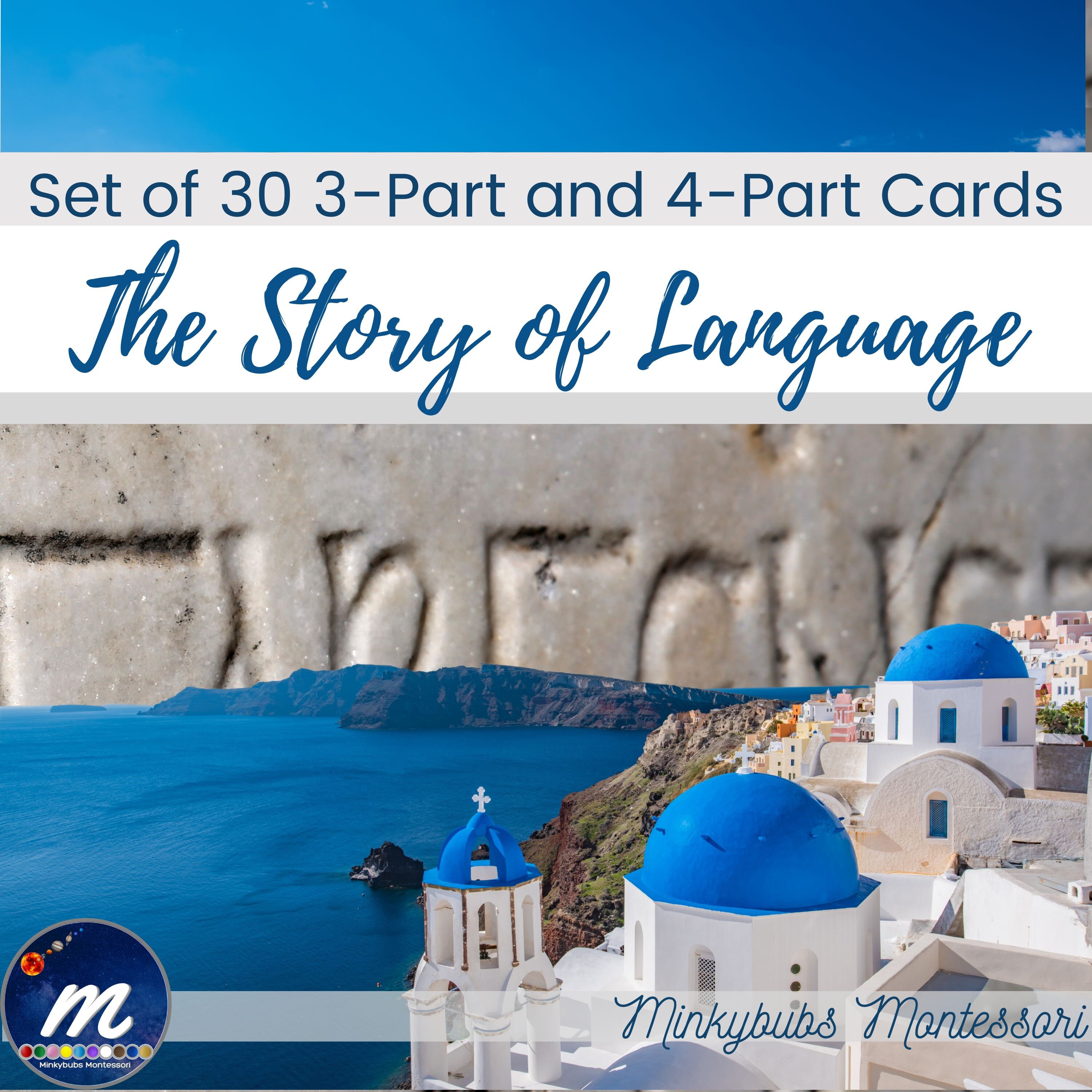 Montessori Story of Language Fourth Great Lesson 3 Part 4 Part Cards - Etsy