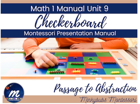 Checkerboard Montessori Math 1 Manual Multiplication Lessons - Etsy