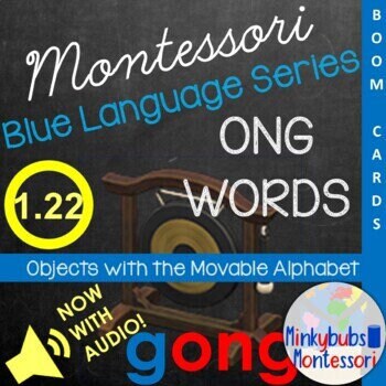 Ong Words Movable Alphabet Montessori Blue Language Boom Cards - Etsy