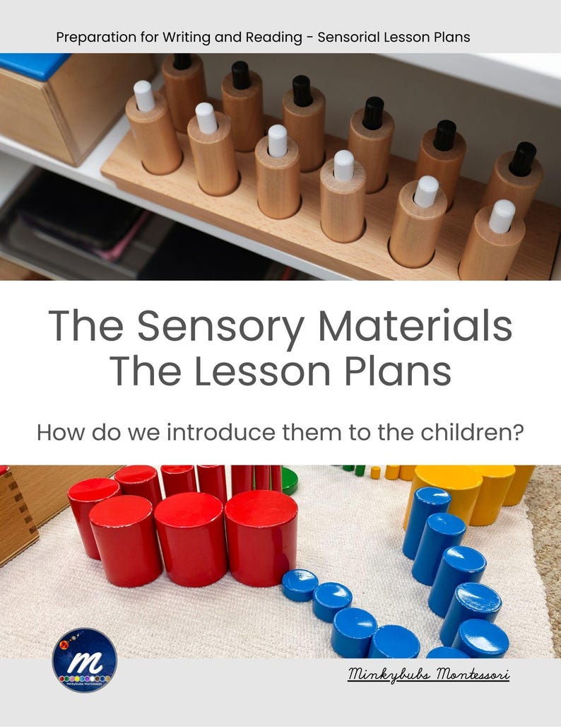 Montessori Sensorial Curriculum Lesson Plans for Early Primary (3-6 ...