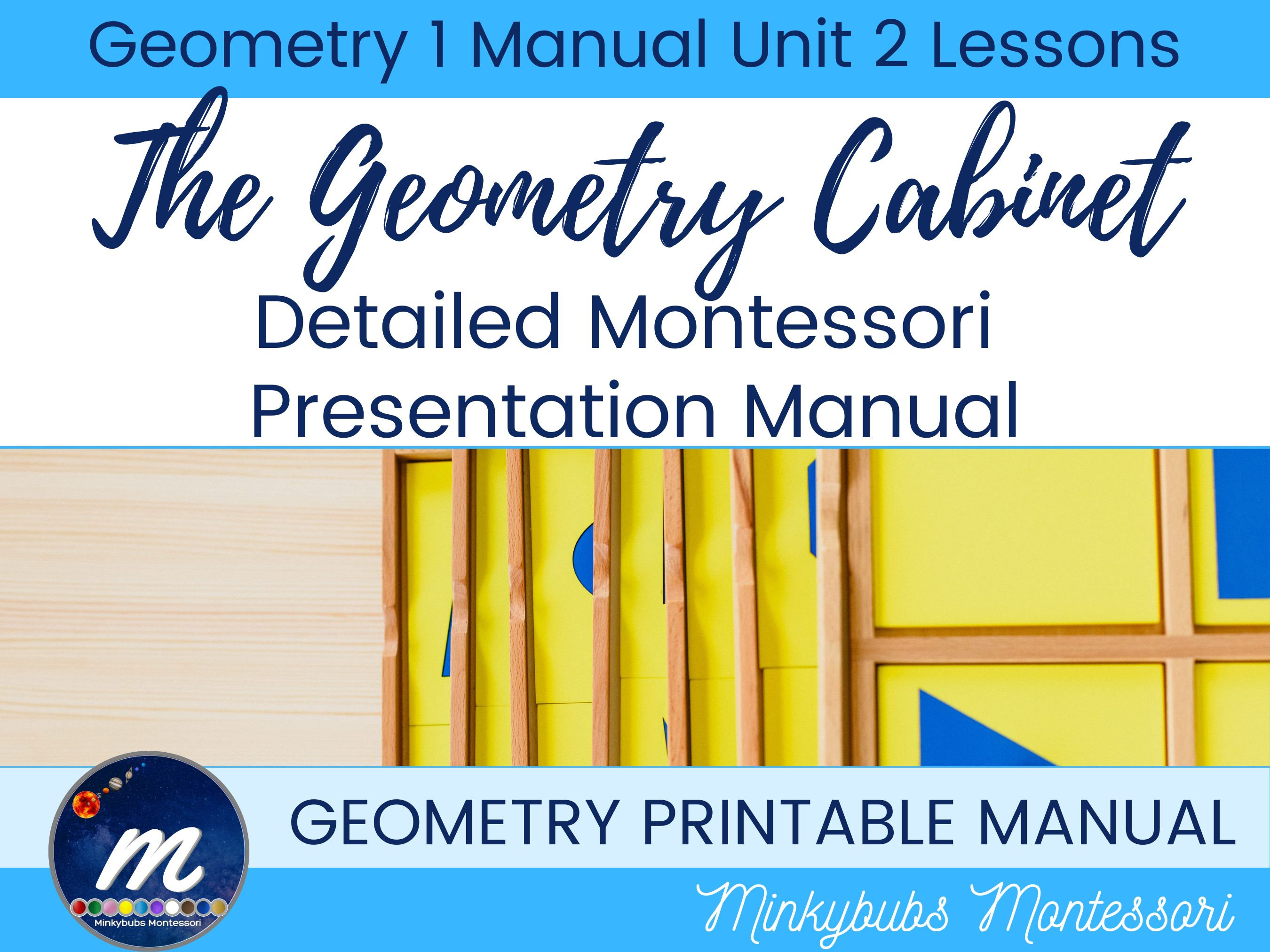 Geometry 1 2D Geometric Shapes Lesson Plans Montessori Cabinet Manual ...