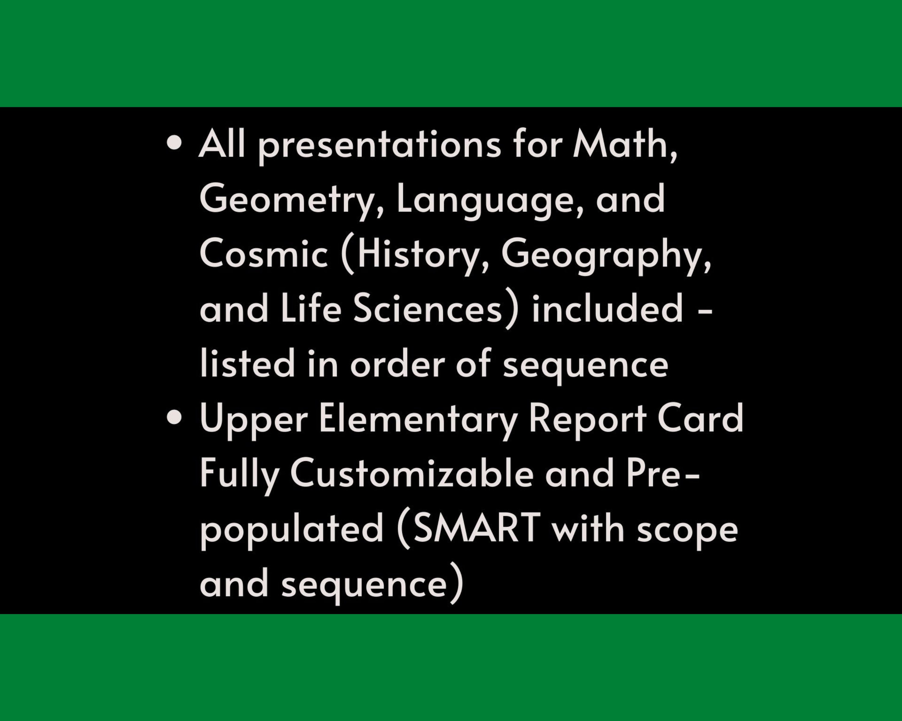 Montessori Work Plans Upper El Classroom EDITABLE Reports Weekly Plans ...