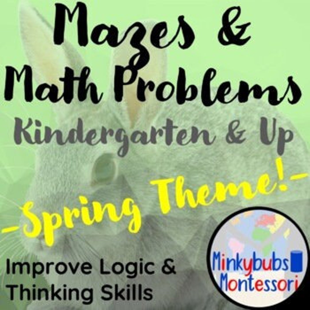 Addition Logic Puzzles and Mazes Spring Theme BOOM - Etsy