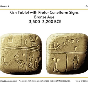 Montessori Story of Language Fourth Great Lesson Printable Video Audio ...