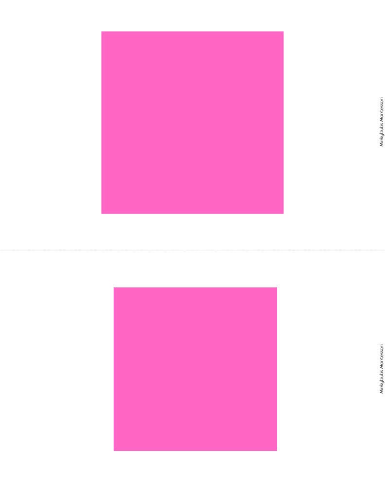 Pink Tower Extension Cards Set 1 - Print & Go! - Etsy