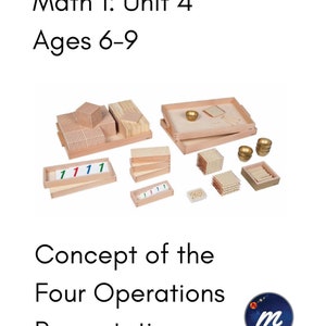 Montessori Math Manual PDF Ages 6-9 the 4 Operations Homeschool ...