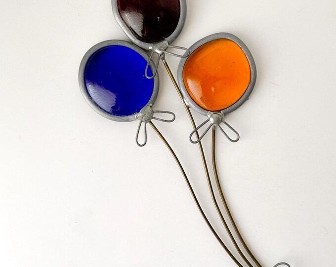 Vintage Balloon Suncatcher, Stained Glass Balloons, Birthday Balloons ...
