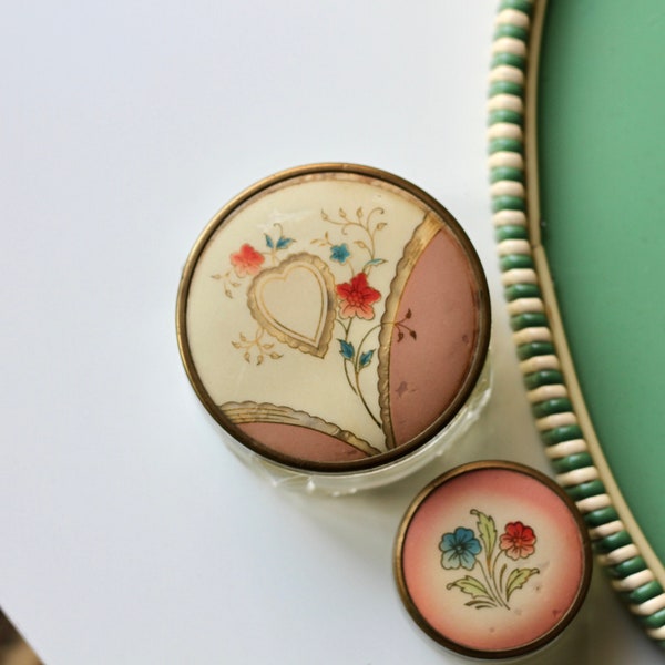 Glass Vanity Jar - Etsy