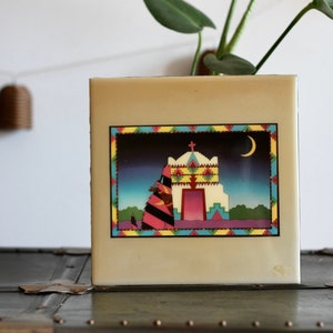 Vintage Tavlos Art Tiles Set of Two Serigraph Silkscreen - Etsy