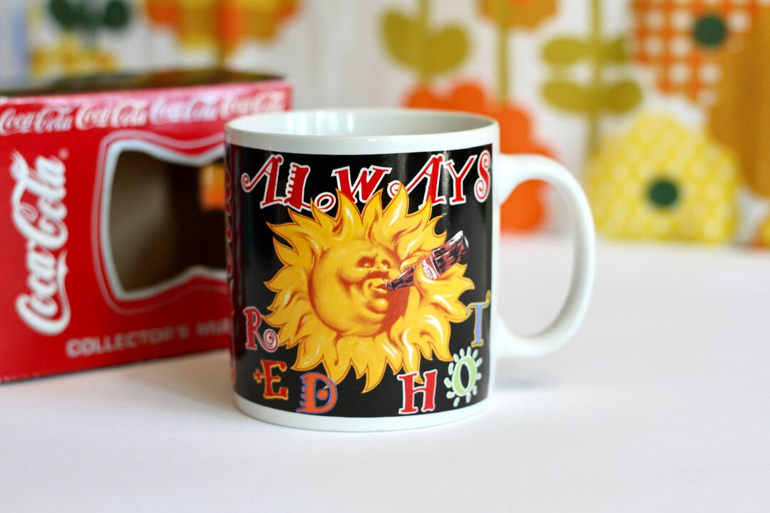 1995 Coca Cola Mug, Original Box Collectible, Sun Mug, Coffee Mug, 90s ...