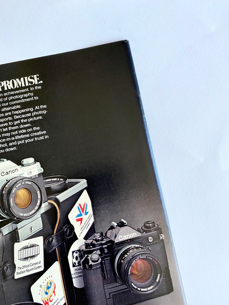 Vintage 1980 Canon Camera Ad, Olympic Winter Games, Life Magazine - Etsy