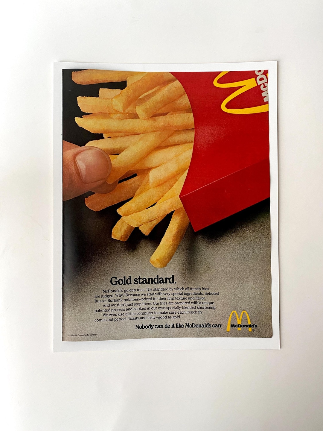 1980 Mcdonald's Fries Ad - Etsy