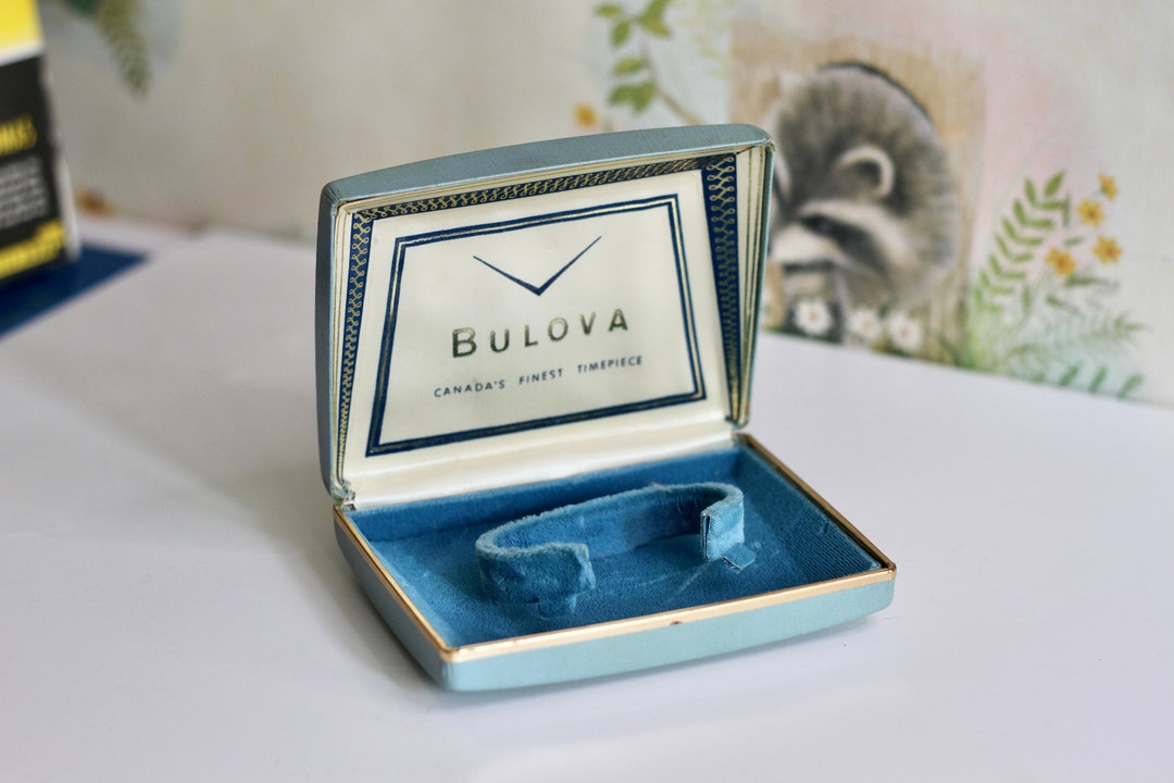 1960s Bulova Watch Case Tiffany Blue Watch Box Wrist Watch - Etsy