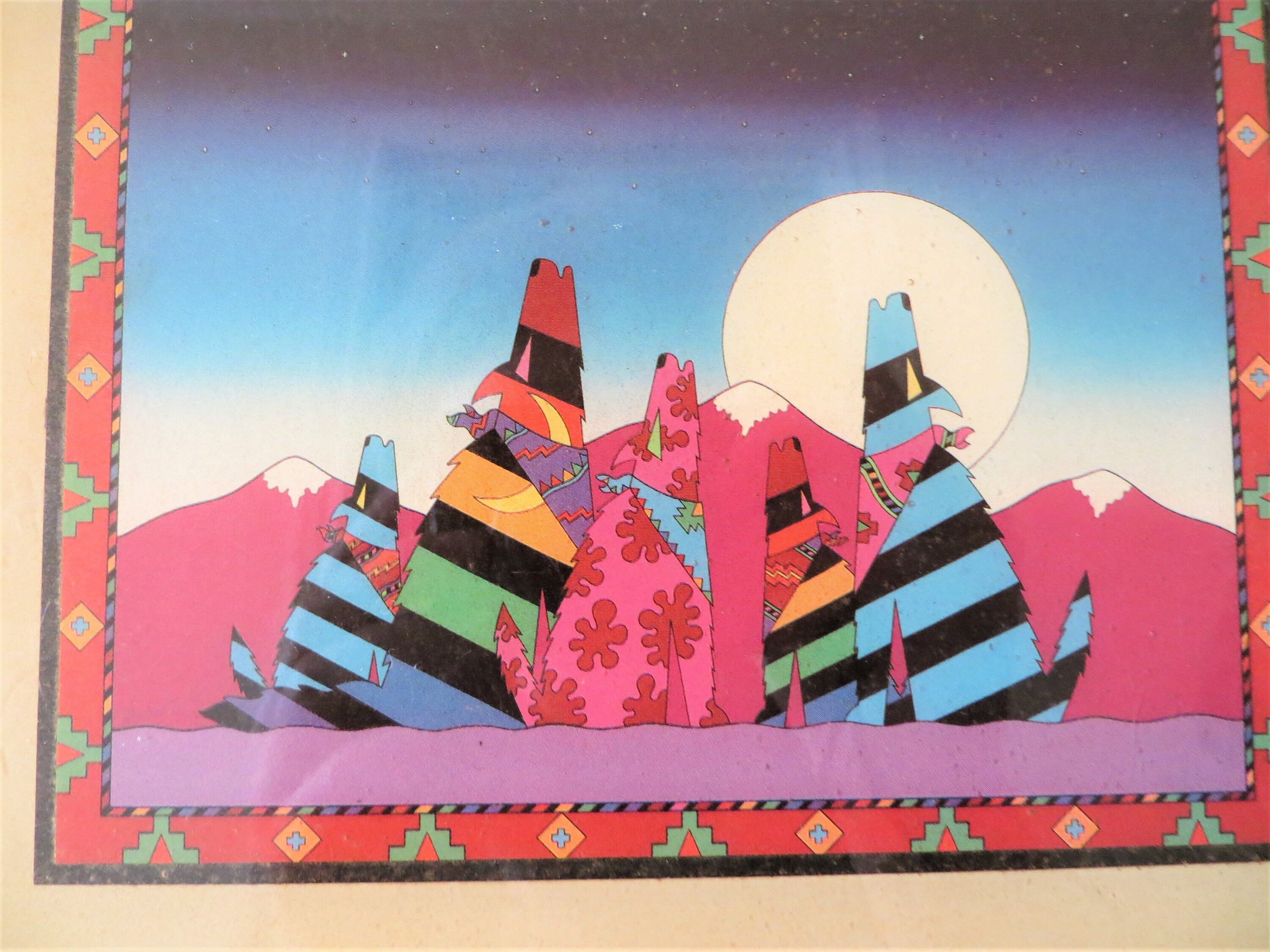 Vintage Tavlos Art Tiles Set of Two Serigraph Silkscreen | Etsy