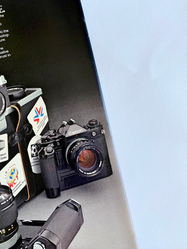 Vintage 1980 Canon Camera Ad, Olympic Winter Games, Life Magazine - Etsy