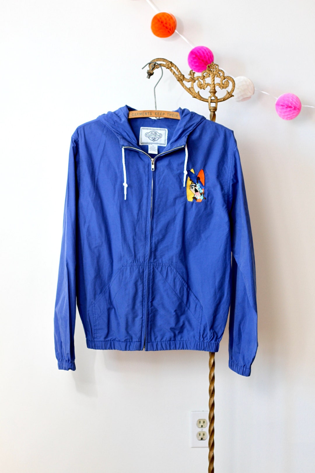 90s Acme Jacket, Tasmanian Devil, Taz Jacket, Warner Brothers, Blue ...