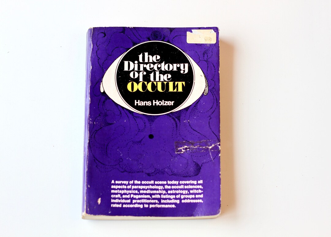 1974 the Directory of the Occult, Witchcraft Wiccan Guide, Black Magic, Pagan Rituals ...