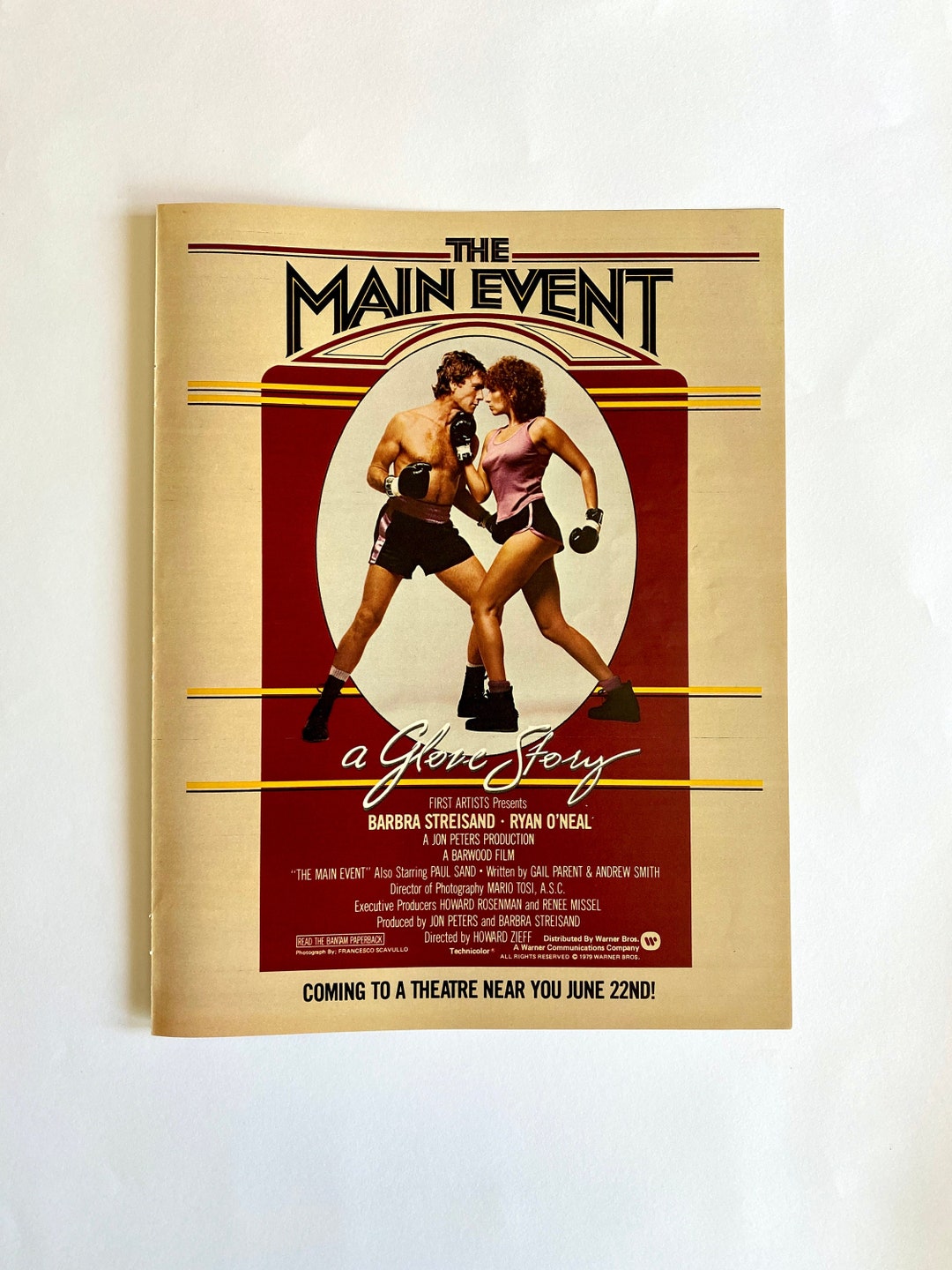 1979 the Main Event Movie Ad, A Glove Story, Vintage Romantic Movies ...