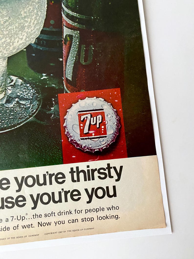 1967 7-up Ad, Mid-century Soda Pop, Life Magazine Americana - Etsy