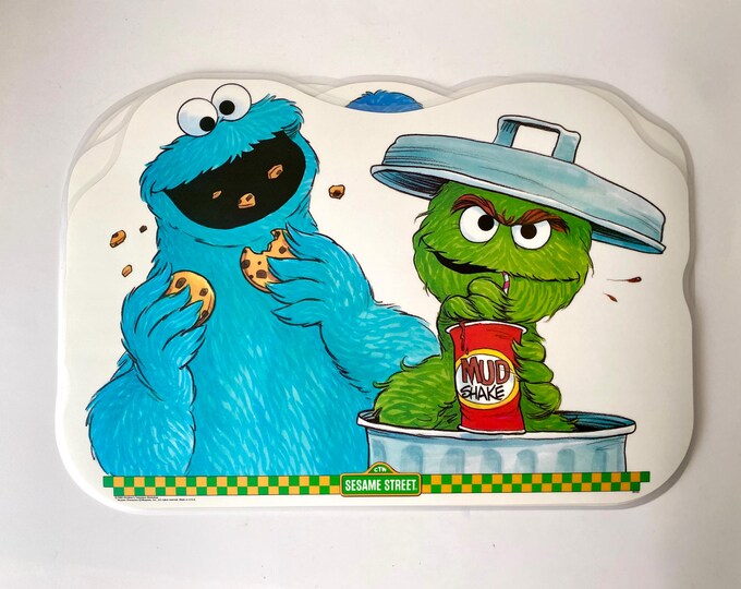 1982 Sesame Street Place Mat Set of 4, Made in USA, Muppets Kitchen ...