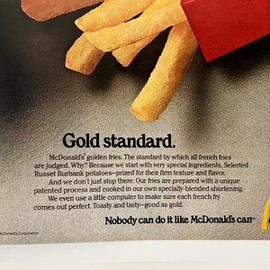 1980 Mcdonald's Fries Ad - Etsy