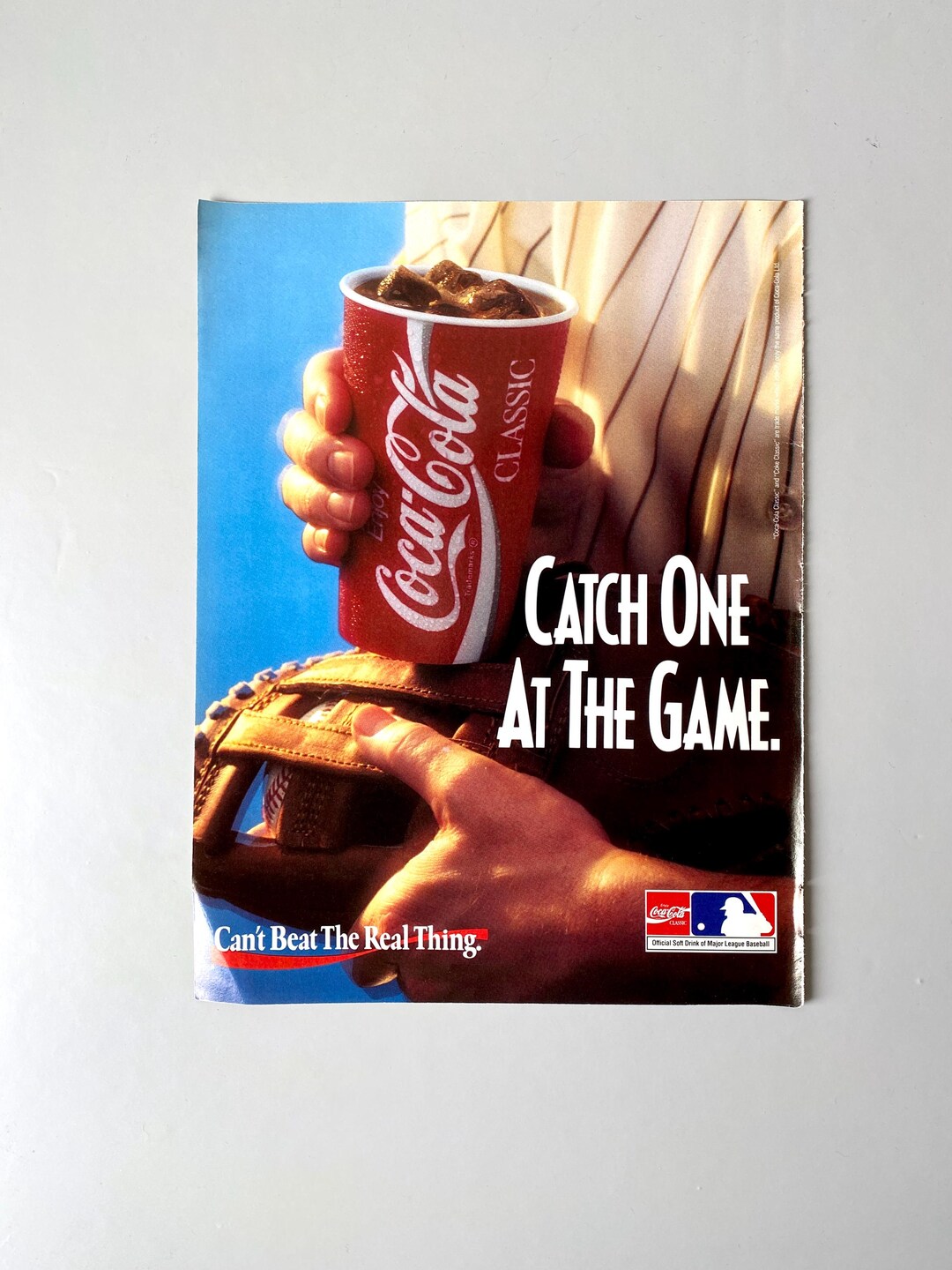 1992 Coca Cola Ad, MLB, Toronto Blue Jays, Coke Ad, Scorebook Magazine ...