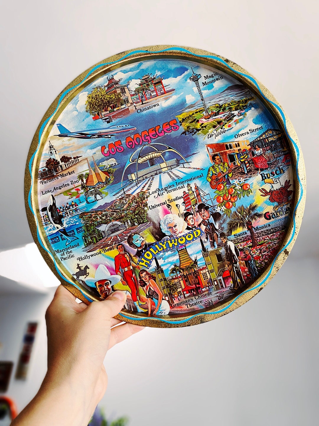 Vintage Los Angeles Tray, Hollywood Decorative Serving Tray, - Etsy