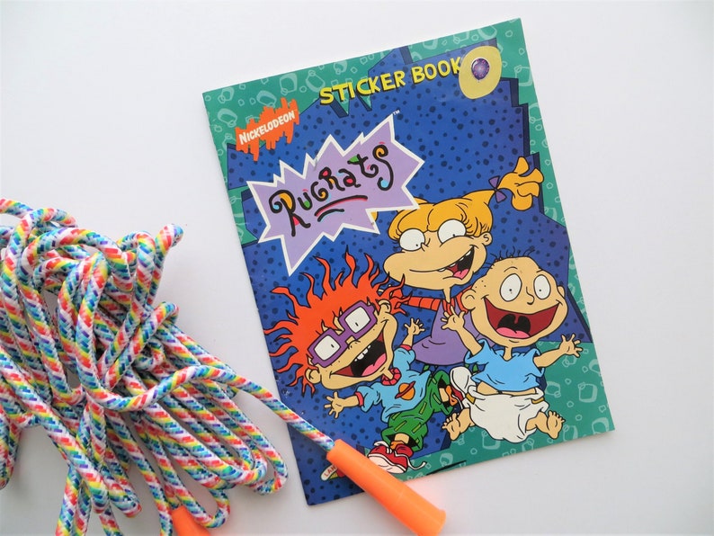 1997 Rugrats Coloring Book, Rugrats Stickers, Nickelodeon, Gift for ...