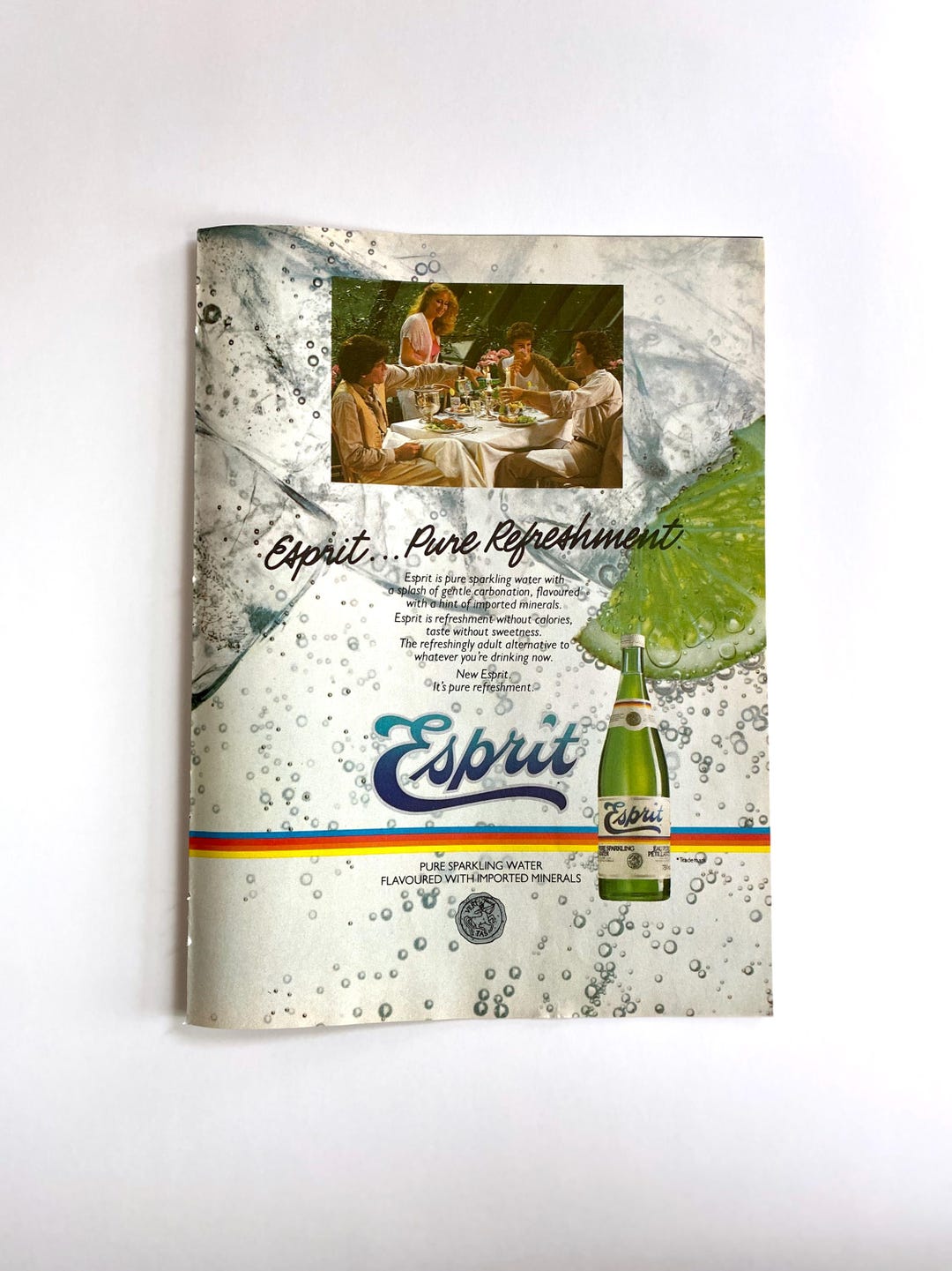 1980 Esprit Sparkling Water Ad, Retro Kitchen Decor, Toronto Life ...