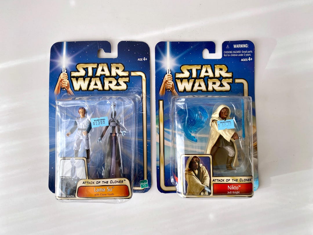 2002 Star Wars Nikto and Lama Su Action Figures, Attack of the Clones ...