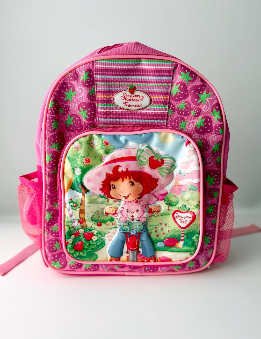 2000's Strawberry Shortcake Backpack, Kids Girls Pink Backpack ...