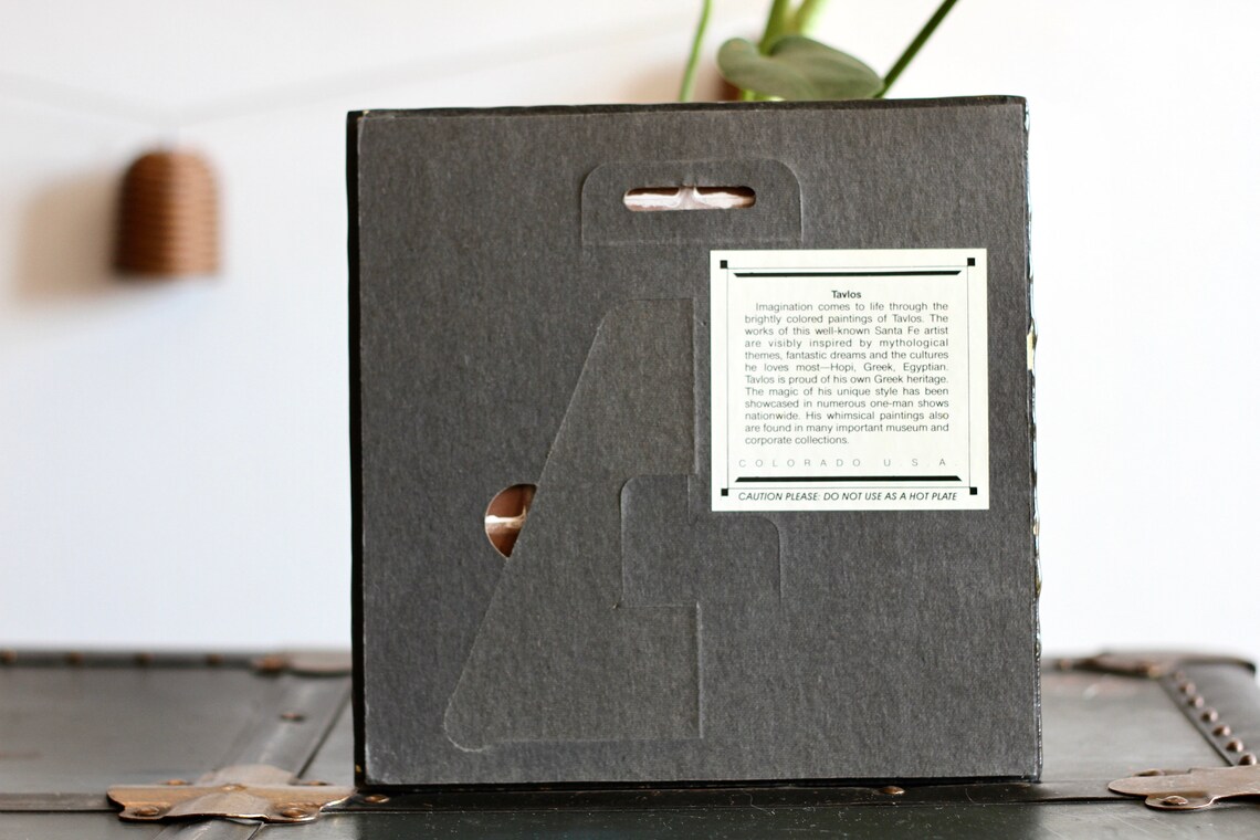 Vintage Tavlos Art Tiles Set of Two Serigraph Silkscreen - Etsy