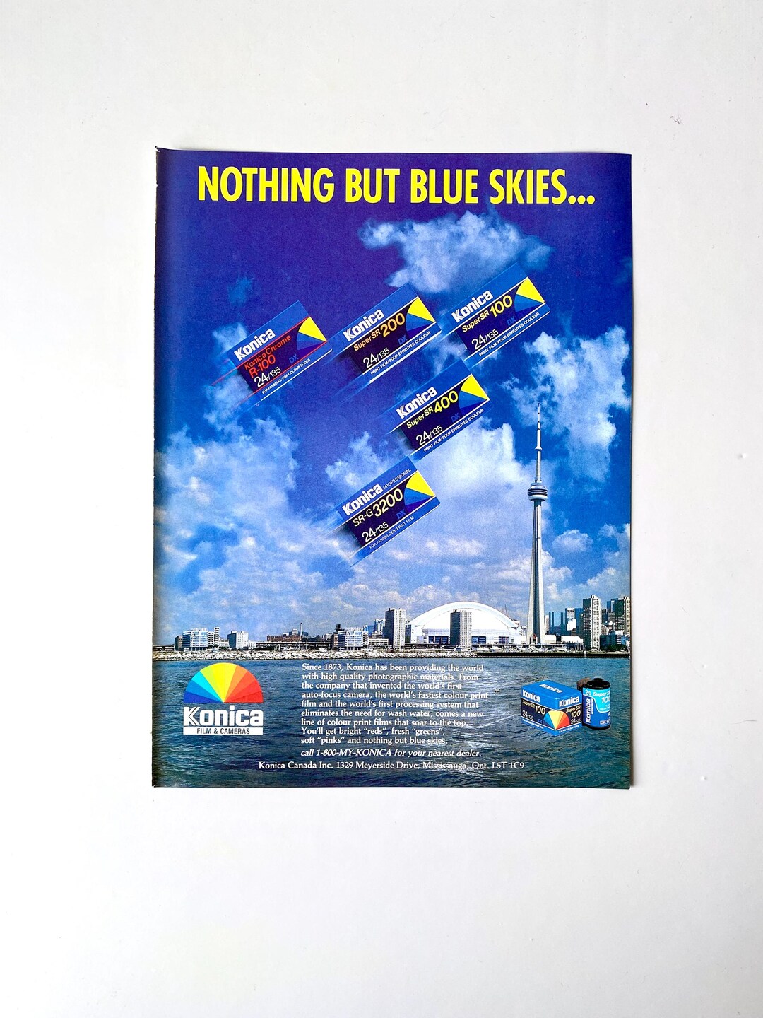 1992 Konica Film Ad, Konica Canada, Scorebook Magazine, Film ...