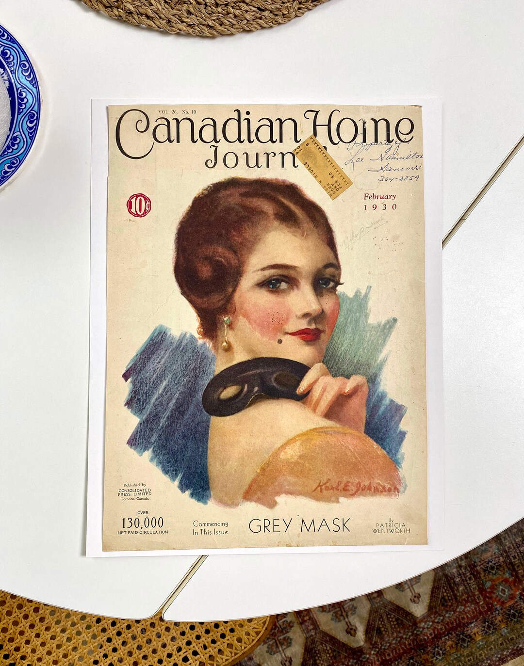 1930 Canadian Home Journal, Illustrated Poster, Made in Canada, Fashion ...