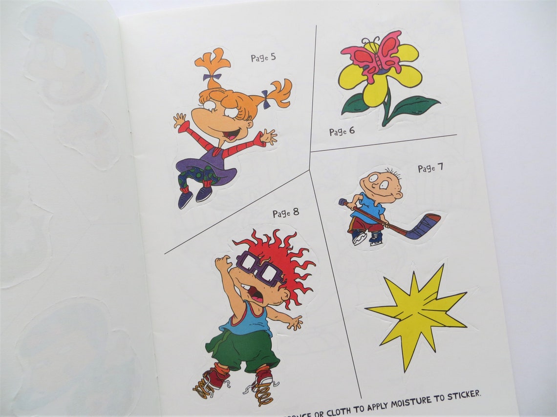 1997 Rugrats Coloring Book Rugrats Stickers Nickelodeon - Etsy Canada