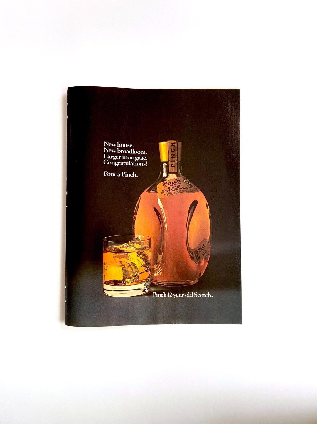 1980 Pinch Scotch Ad, Canadian Advertising, Toronto Life Magazine, Gift ...