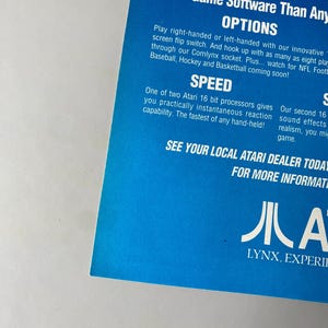 1992 Atari Game Ad, Handheld Atari Portable Game Machine, 90s Atari ...