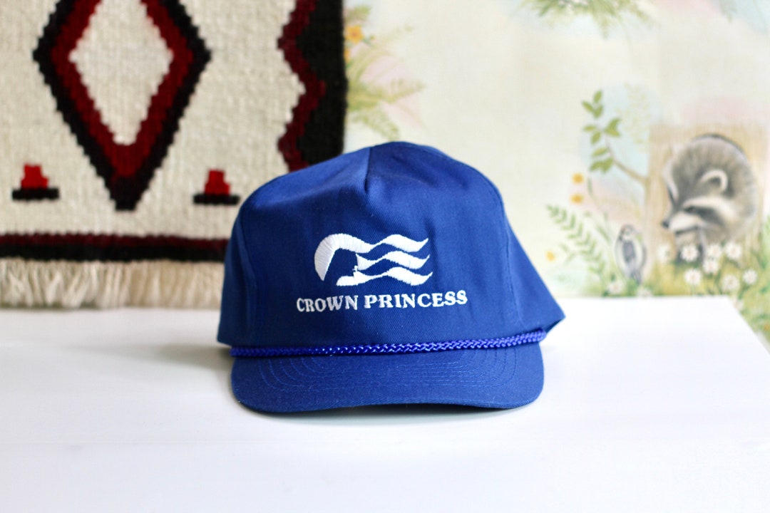 90s Crown Princess Snapback Cap, Blue Trucker Hat, 90s Streetwear ...
