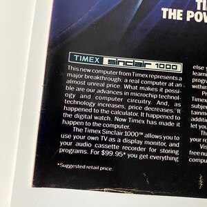 1982 Timex Computer Ad, 80s Retro Electronics Ad, Vintage Computer ...