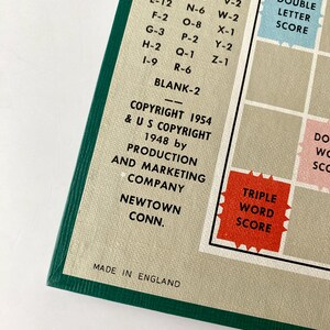 1954 Scrabble Board Game, Retro Family Games, Kids Word Games, Made in ...