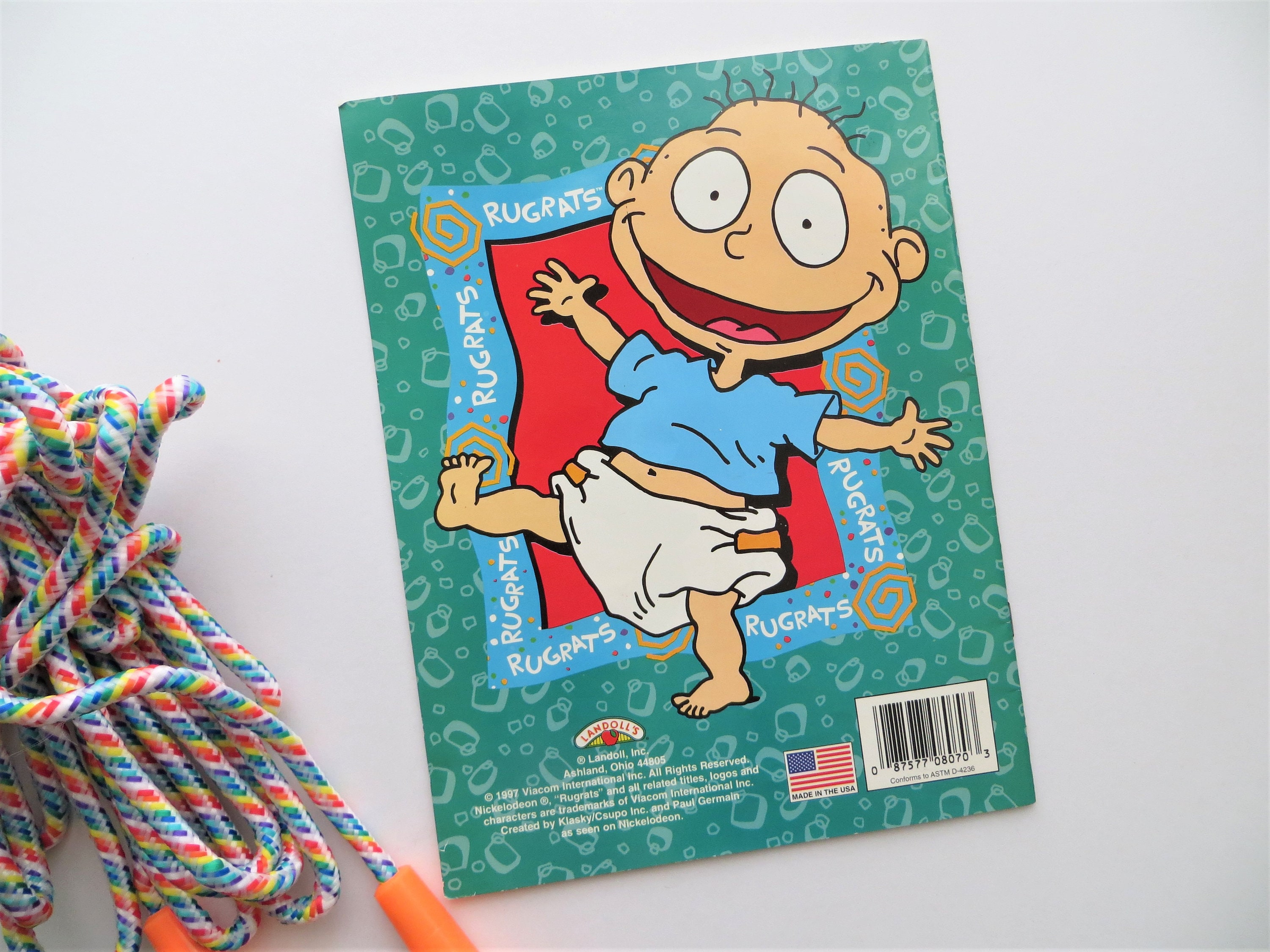 1997 Rugrats Coloring Book Rugrats Stickers Nickelodeon | Etsy